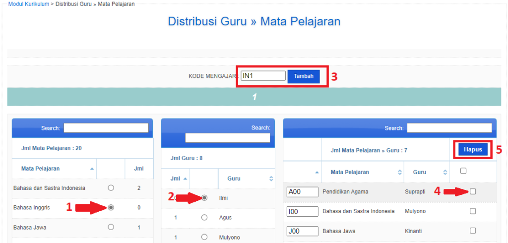 Guru >> Matapelajaran – SISKO DOCS