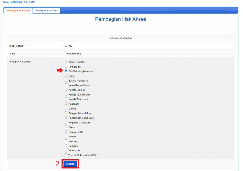 Fasilitator Implementasi – SISKO DOCS